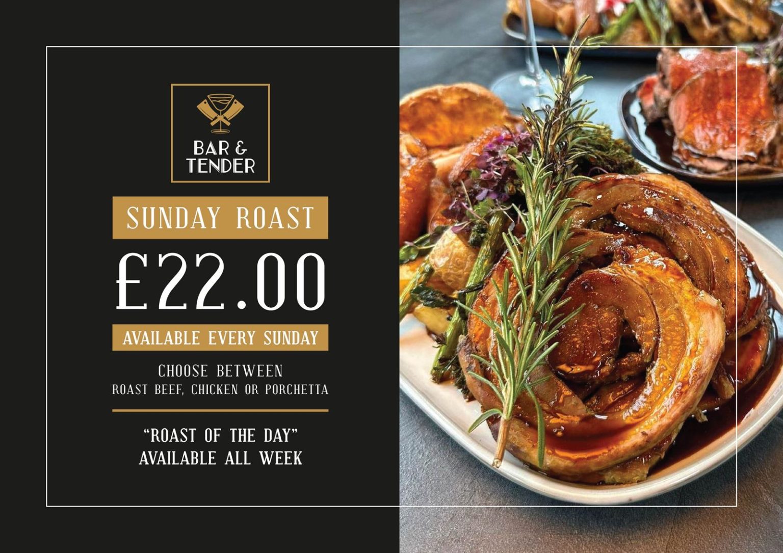 Our Menus - Bar & Tender Glasgow