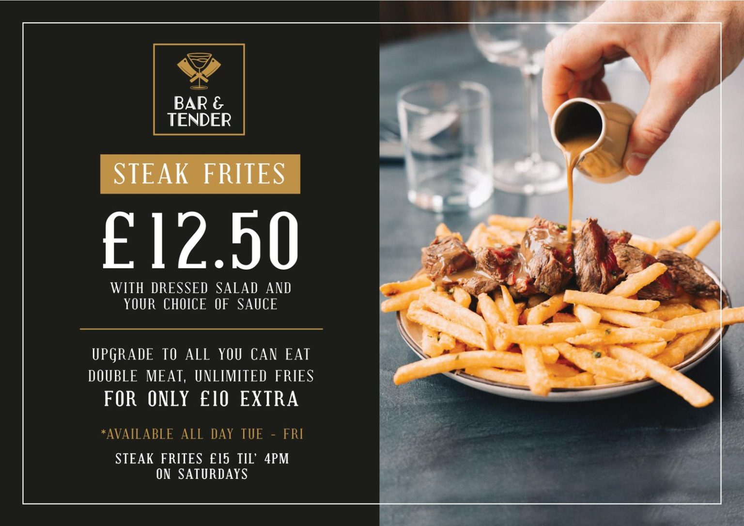 Our Menus - Bar & Tender Glasgow